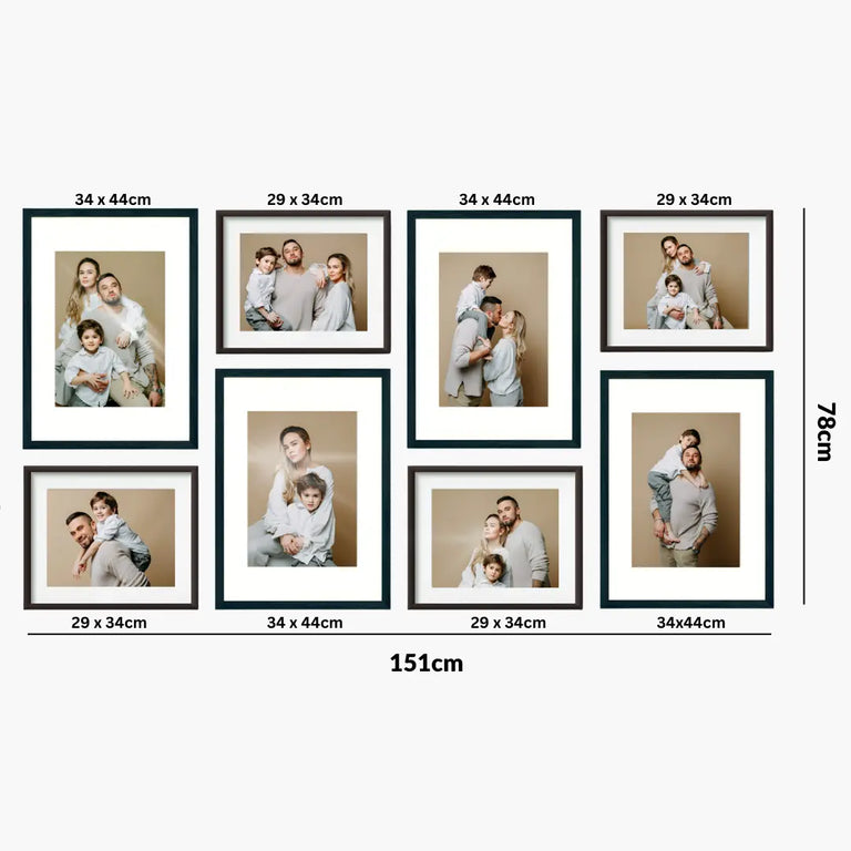 Gallery Photo Wall Frame Set - 8 Frames - The Hangmaster